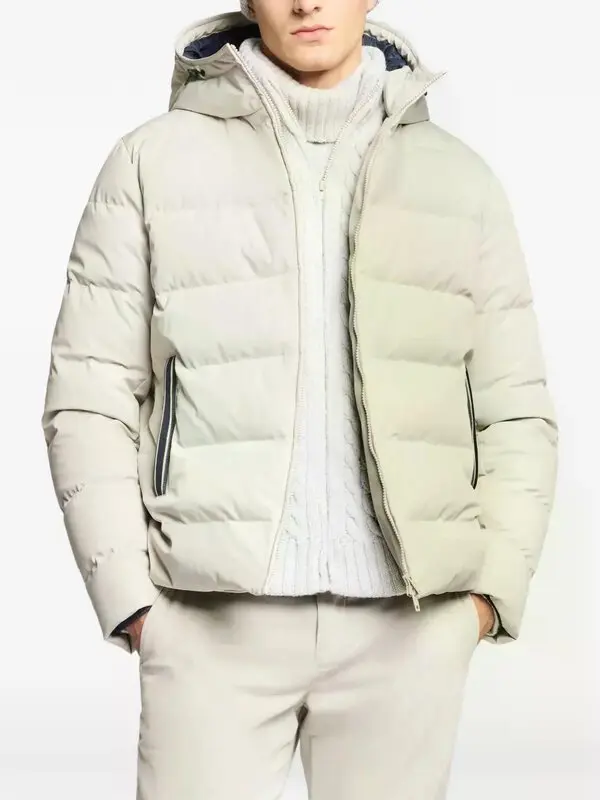 FAY Hooded Zip-up Jacket - Grey