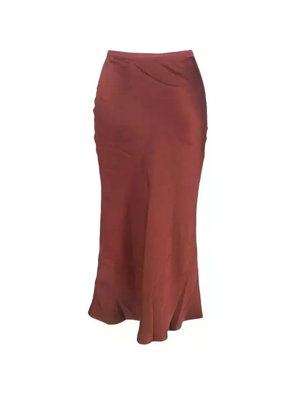 ANINE BING Silk Midi Skirt - Red