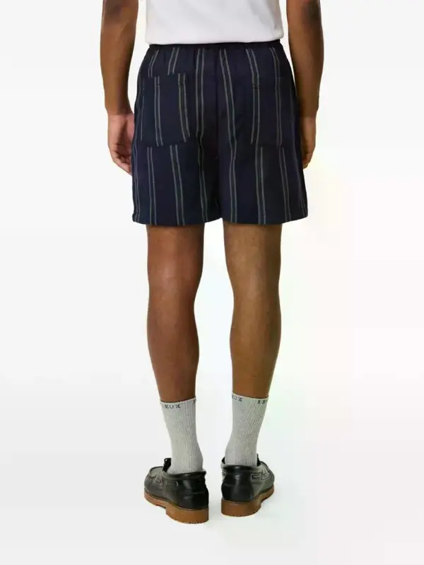 LES DEUX Lawson Striped Drawstring Shorts
