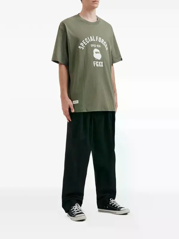 FINGERCROXX Elasticated-waistband Trousers - Black