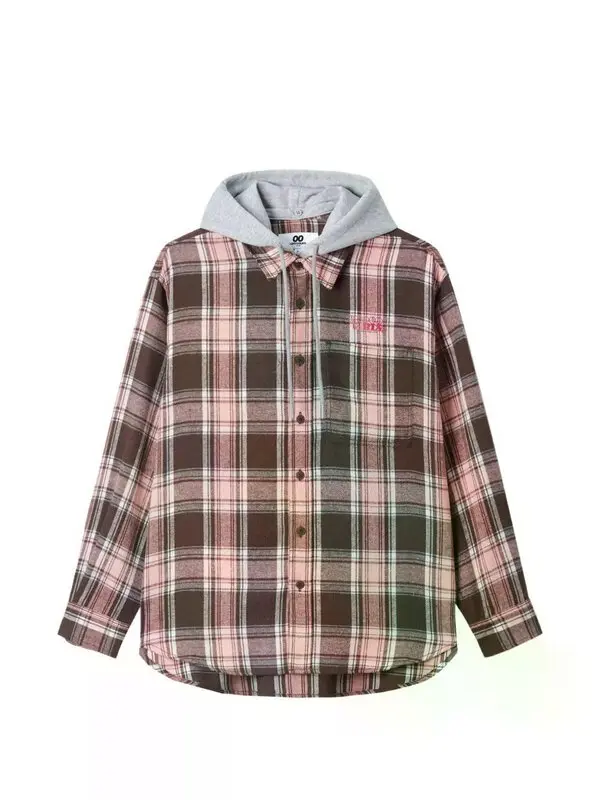 CHOCOOLATE Check-pattern Hooded Jacket