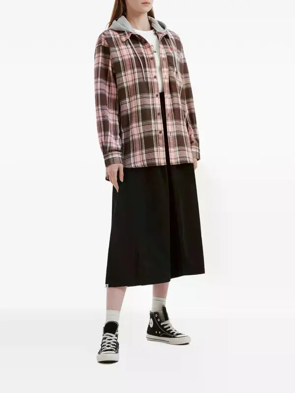CHOCOOLATE Check-pattern Hooded Jacket