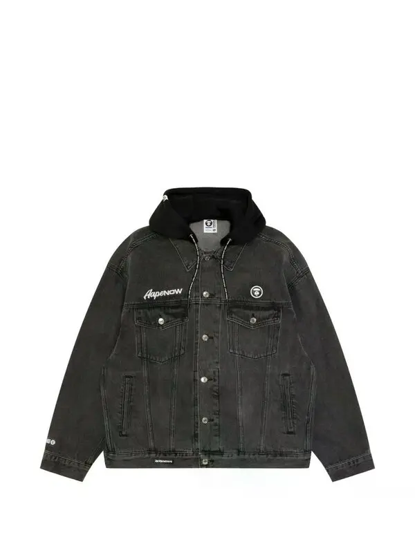 AAPE BY *A BATHING APE Hooded Cotton Jacket - Grey