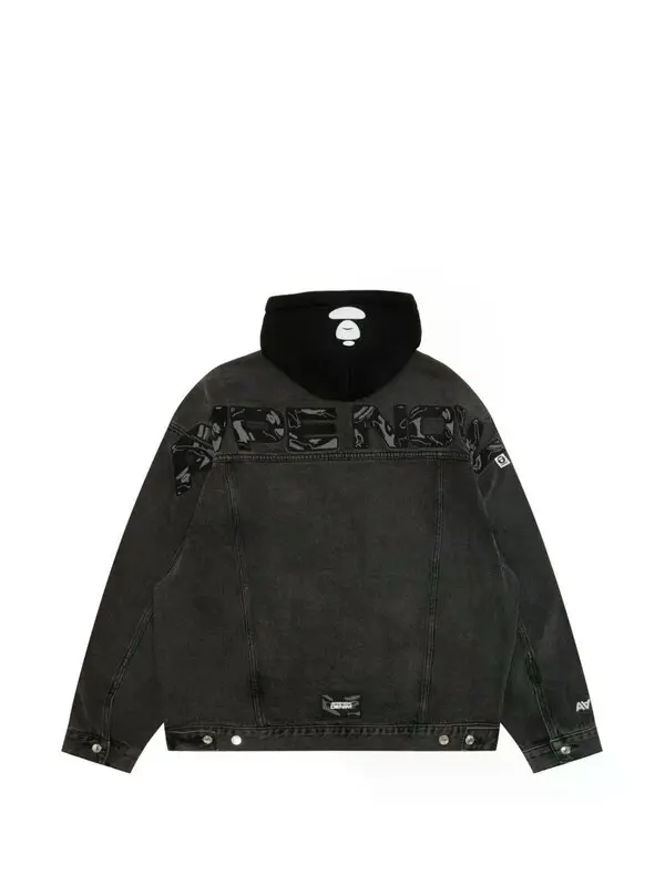 AAPE BY *A BATHING APE Hooded Cotton Jacket - Grey