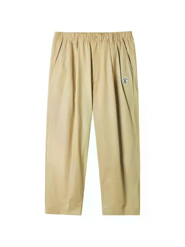 FINGERCROXX Logo-patch Trousers - Neutrals