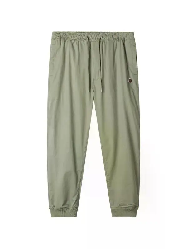 FINGERCROXX Logo-patch Trousers - Green