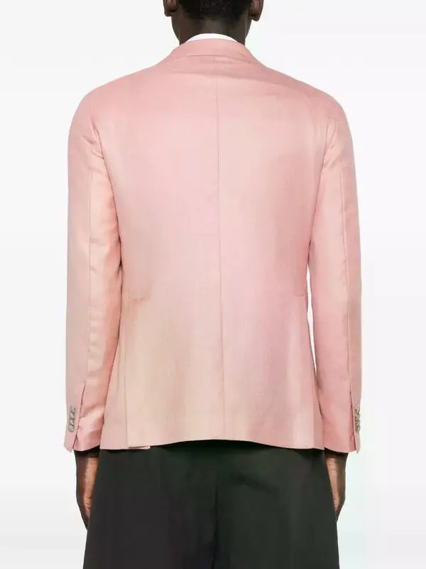 Tagliatore Flap Pocket Wool Blazer - Pink