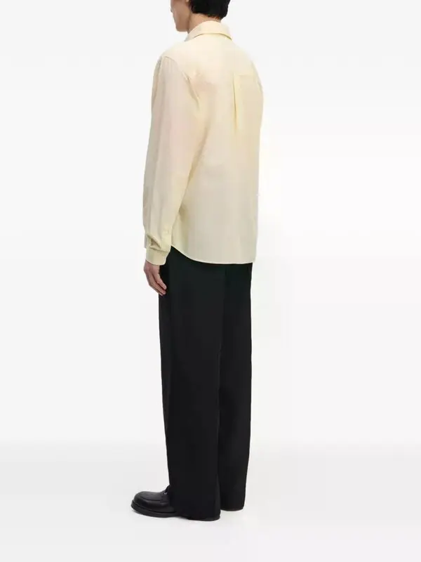 ANOTHER ASPECT Chest-pocket Striped Shirt