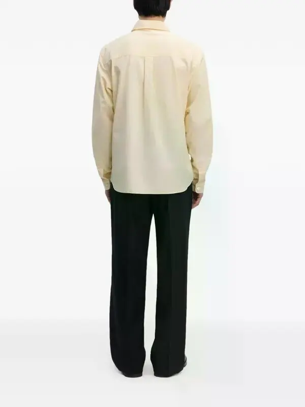 ANOTHER ASPECT Chest-pocket Striped Shirt