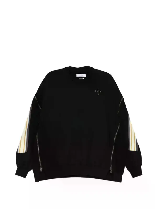 Facetasm Zipped Layered Sweatshirt