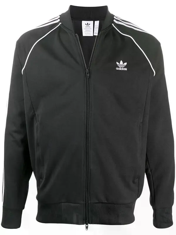 Adidas Stripe Trim Track Jacket - Black