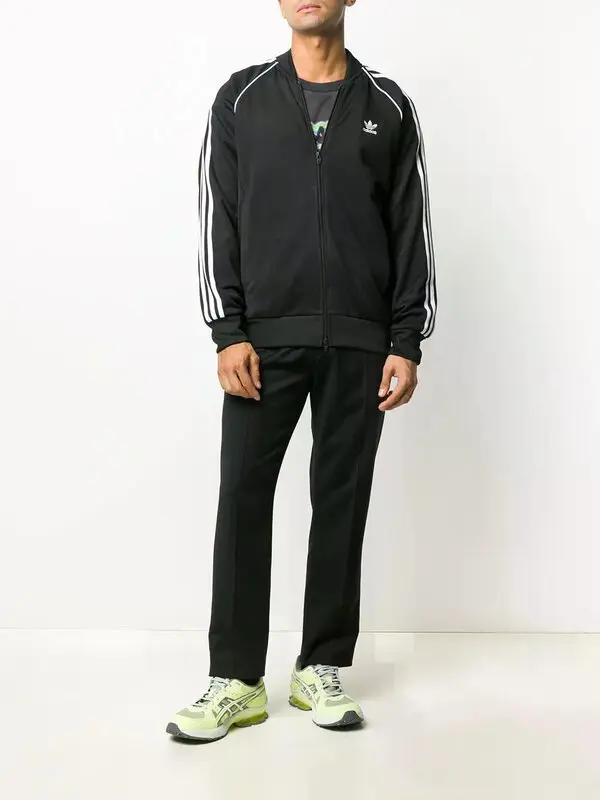 Adidas Stripe Trim Track Jacket - Black