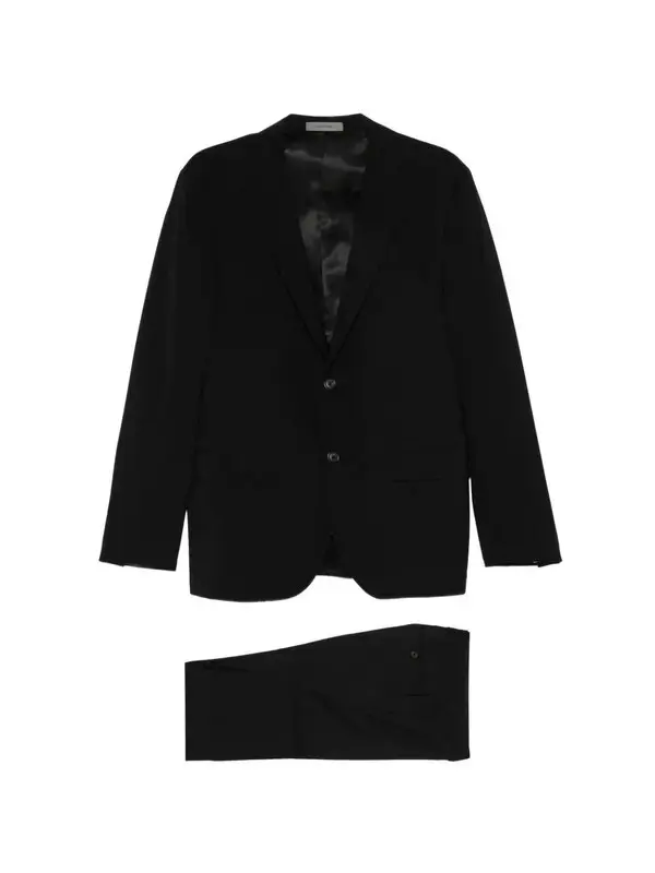 Corneliani Buttoned Suit - Black