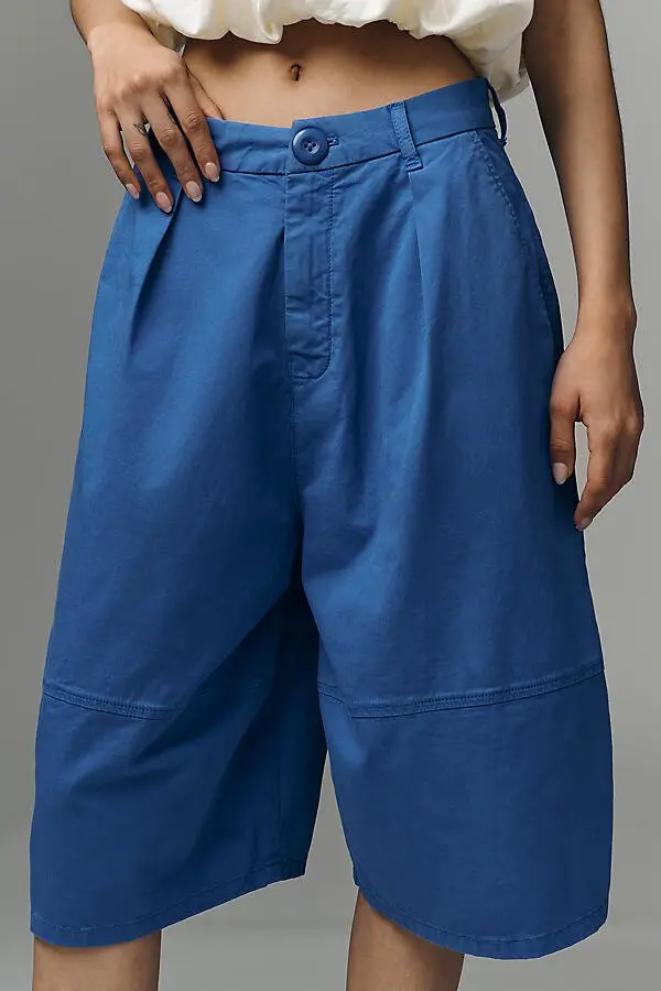 PILCRO Wide-leg Crop Balloon Trousers