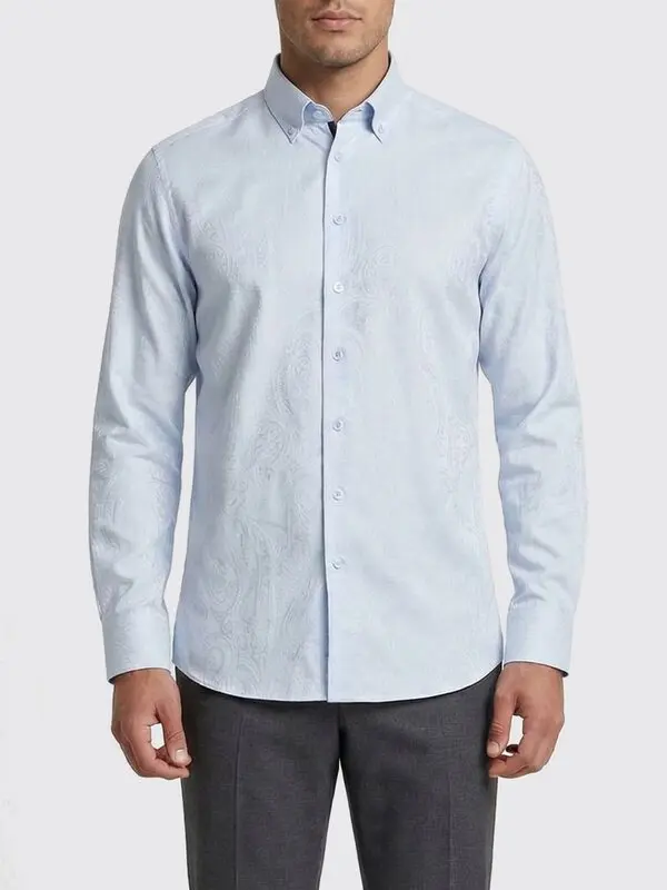 Etro Classic Cotton Shirt With Paisley Motif