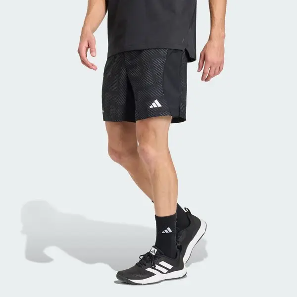 Adidas Tech Intensity Aop Shorts - Black / Black