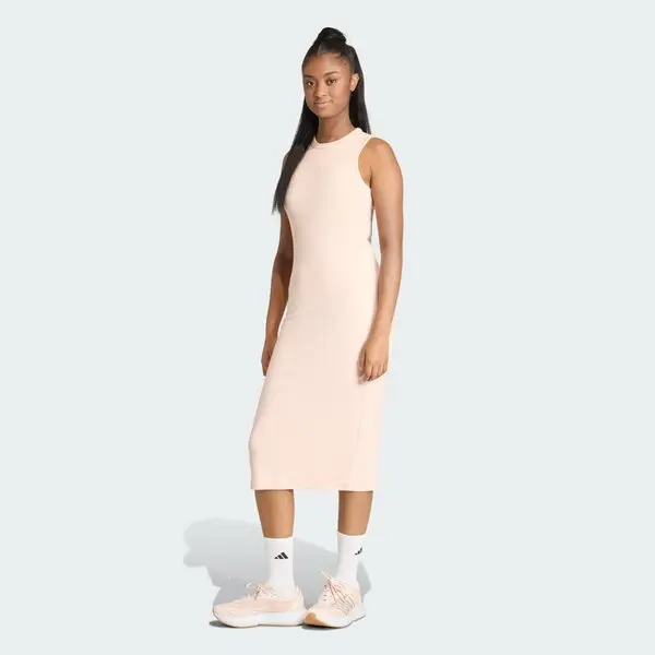 Adidas All Szn Rib Dress - Blush Pink