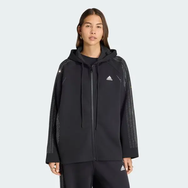 Adidas Teamgeist Rhinestone Track Top - Black
