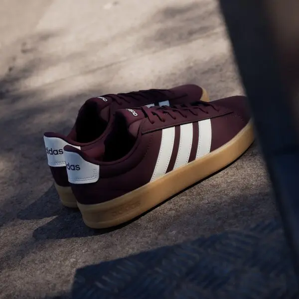 Adidas Grand Court 3.0 Sneakers - Maroon / Off White / Gum
