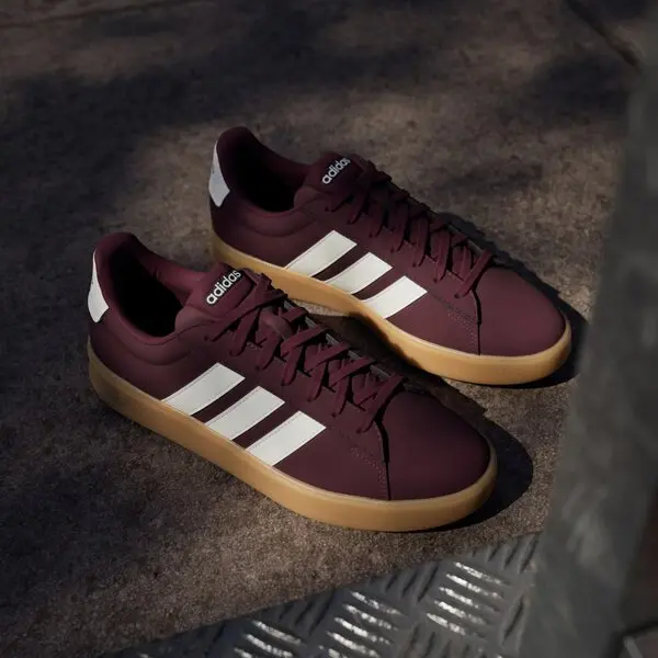 Adidas Grand Court 3.0 Sneakers - Maroon / Off White / Gum