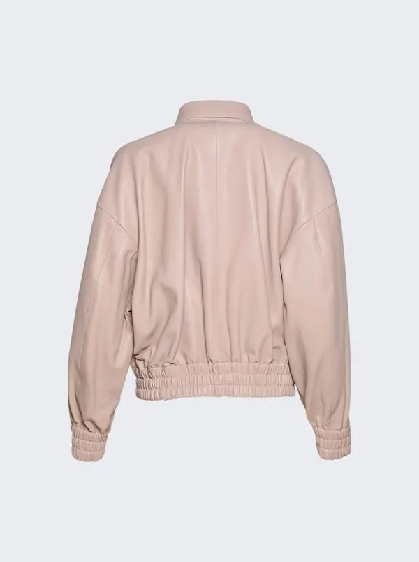 JIL SANDER Blouson Leather Jacket - Pink