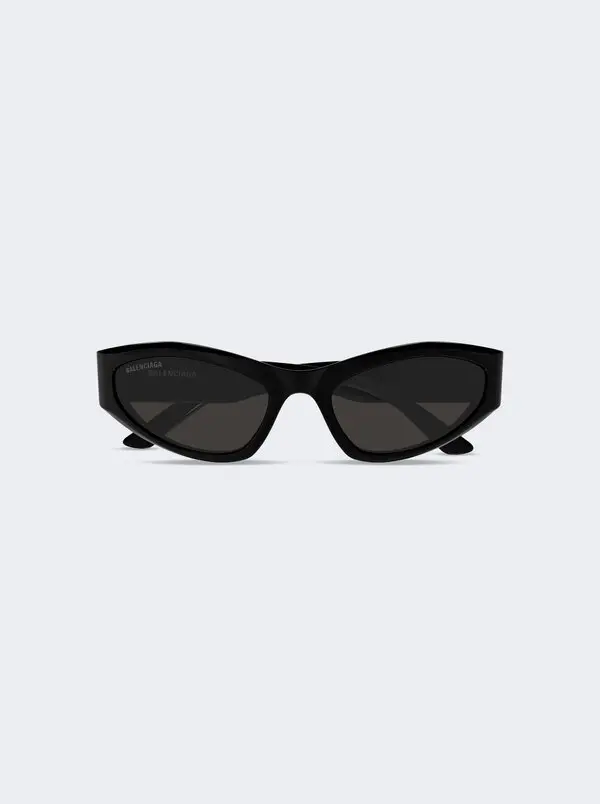 Balenciaga Cat-eye Sunglasses Shiny Solid - Black