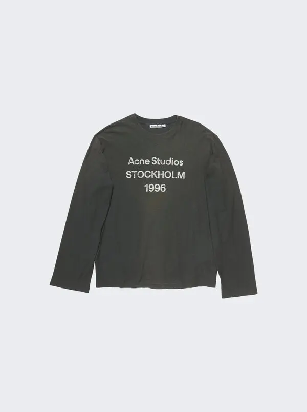 Acne Studios Relaxed Fit Logo Tee - Black