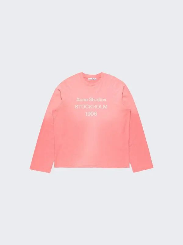Acne Studios Relaxed Fit Logo Tee - Pink