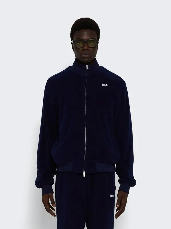 Rhude Hamptons Towel Track Jacket - Navy