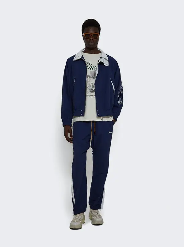 Rhude Sailing Competition Cuffed Hampton Track Pant And White - Navy