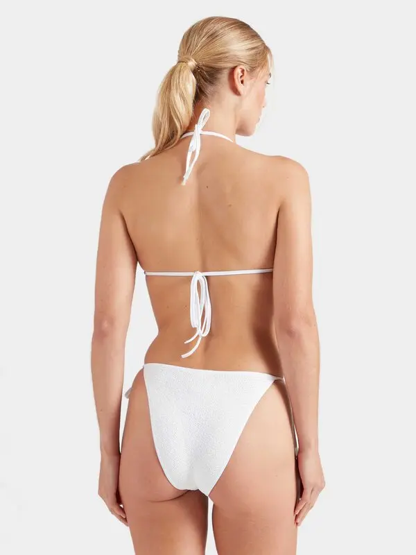 Hunza G Gina Beaded Bikini - White