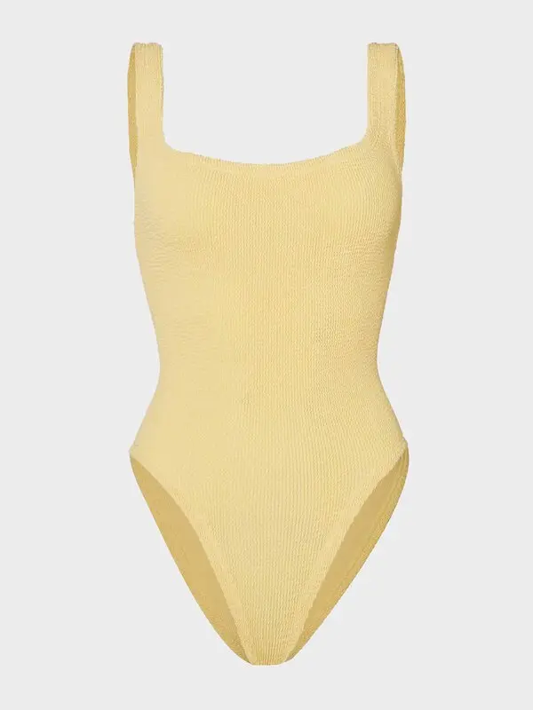 Hunza G Square Neck Swim - Butter