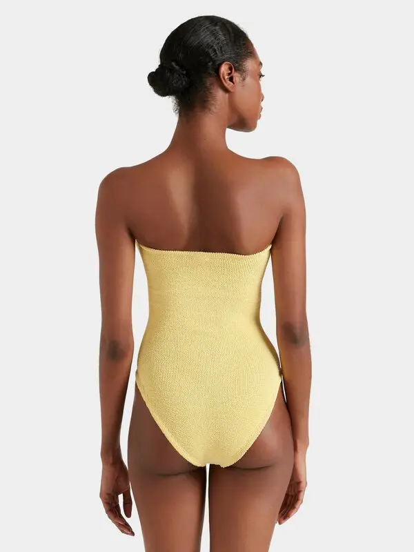 Hunza G Brooke Swim Original Crinkle™ One Piece - Butter