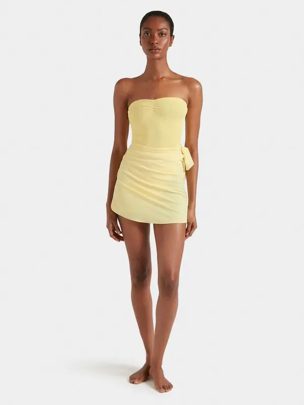 Hunza G Brooke Swim Original Crinkle™ One Piece - Butter