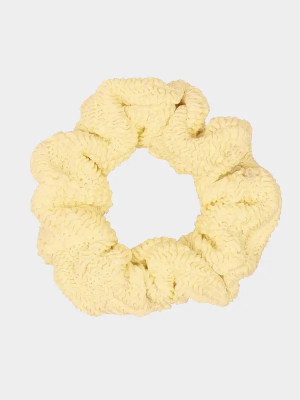 Hunza G Crinkle Scrunchie - Butter