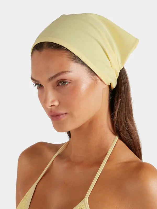 Hunza G Sofia Upf Headscarf - Butter