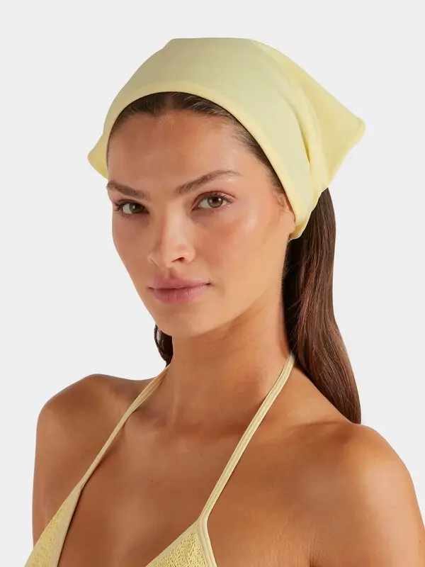 Hunza G Sofia Upf Headscarf - Butter