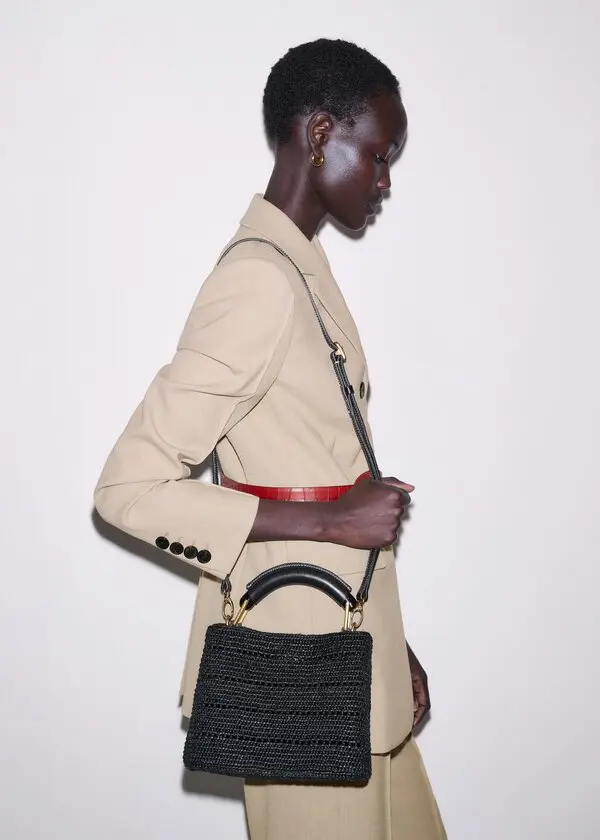 ME+EM Raffia Mini Day Bag