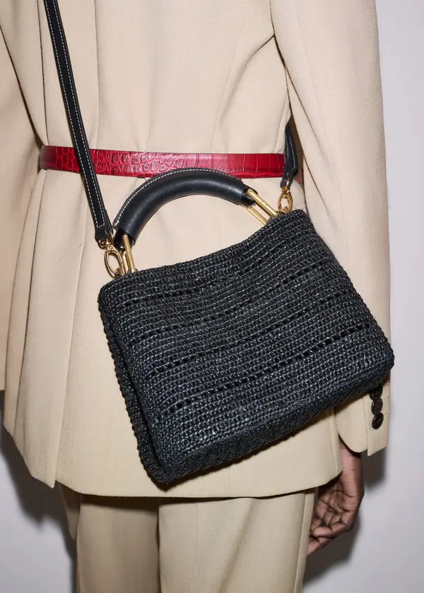 ME+EM Raffia Mini Day Bag