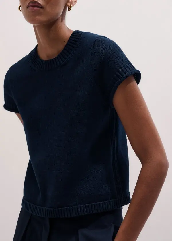ME+EM Shrunken Straight Knit Baby Tee