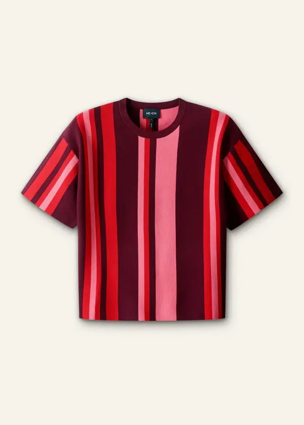 ME+EM Milano Stripe Relaxed Knit Tee