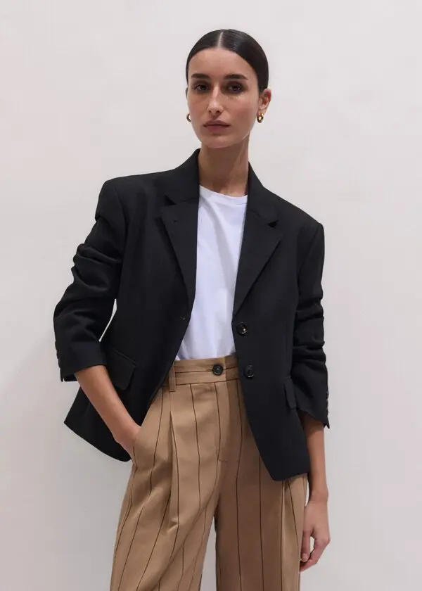 ME+EM Oversized Short Blazer