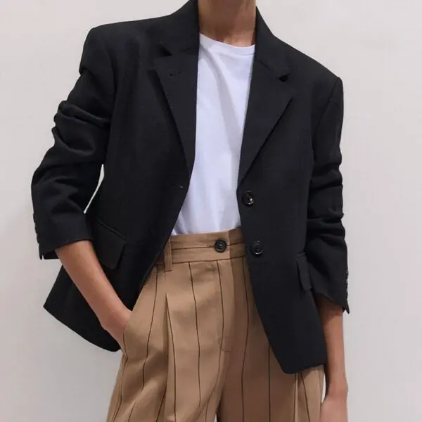 ME+EM Oversized Short Blazer