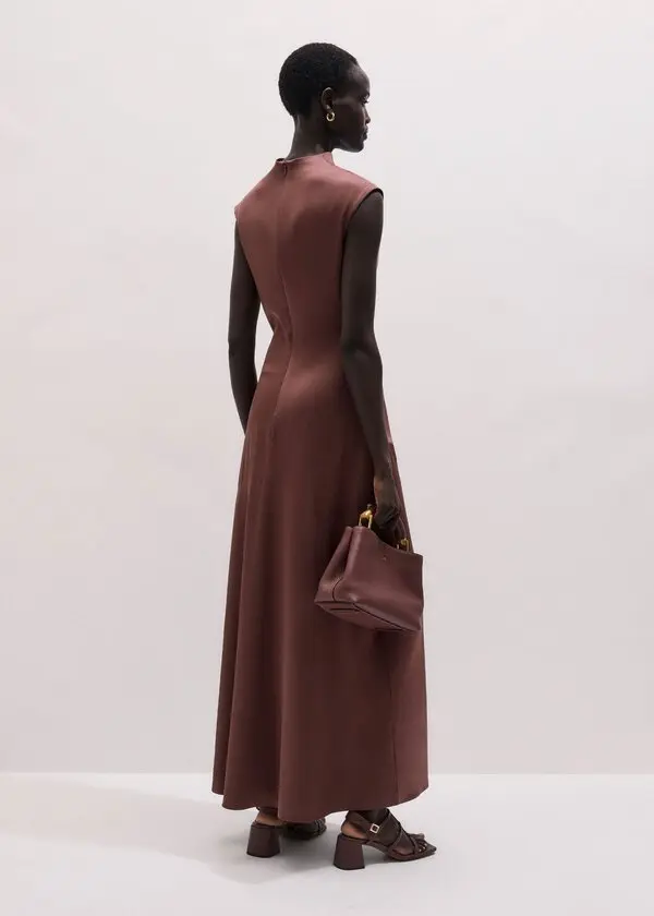 ME+EM Bias Cut Full Length Dress