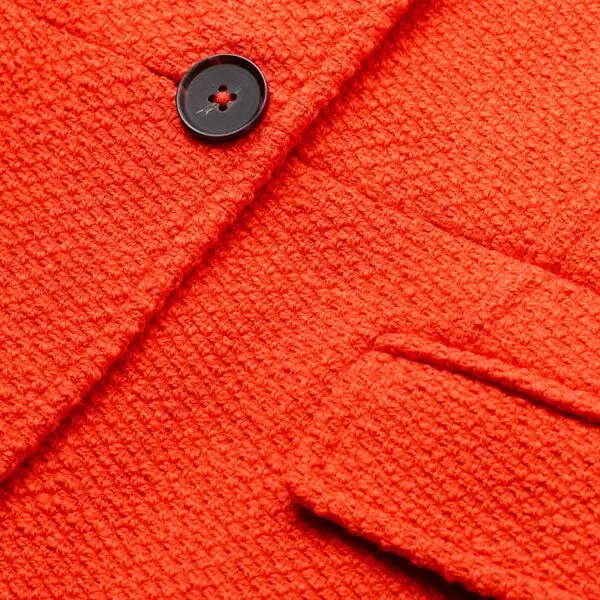 ME+EM Fitted Soft Sculpt Jacket - Tangerine Orange