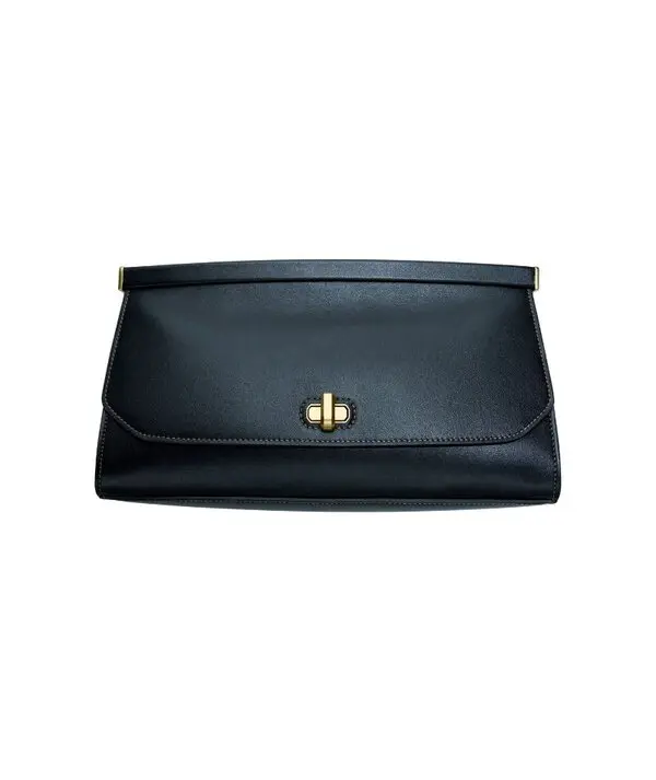 ME+EM Tailored Leather Clutch - Black