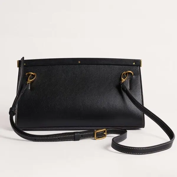 ME+EM Tailored Leather Clutch - Black