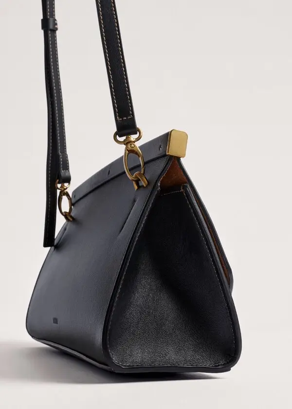 ME+EM Tailored Leather Clutch - Black