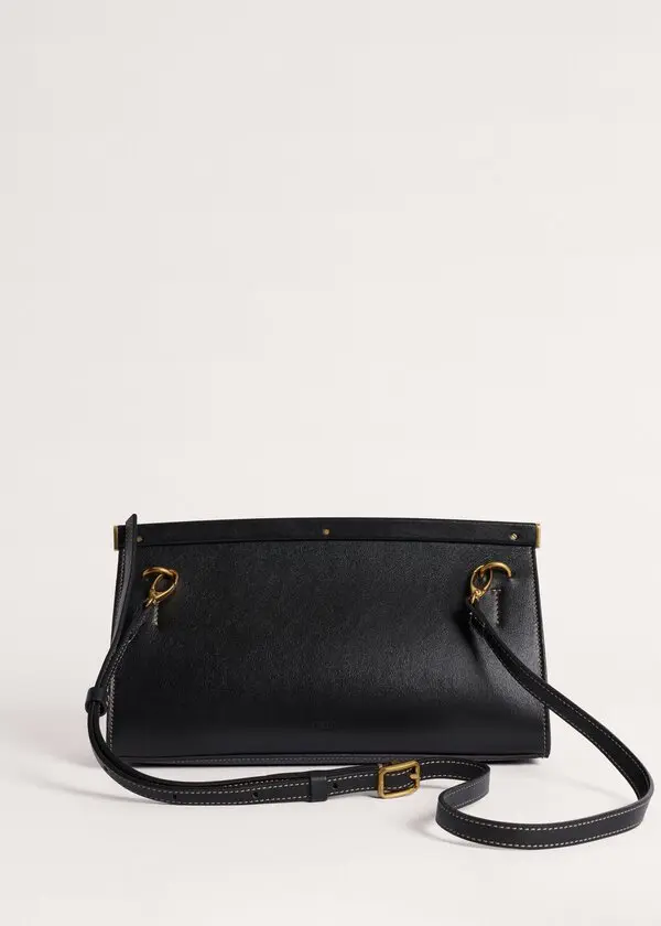 ME+EM Tailored Leather Clutch - Black