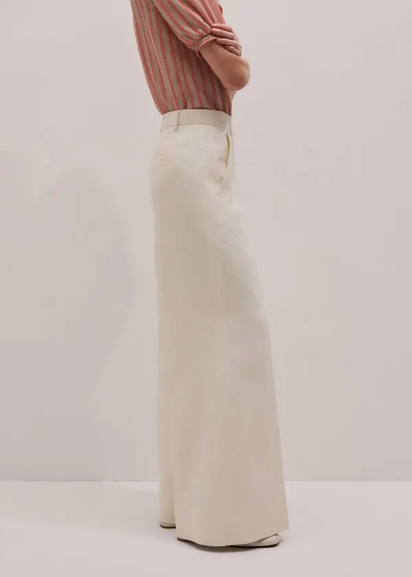 ME+EM Jacquard Wide-leg Trousers